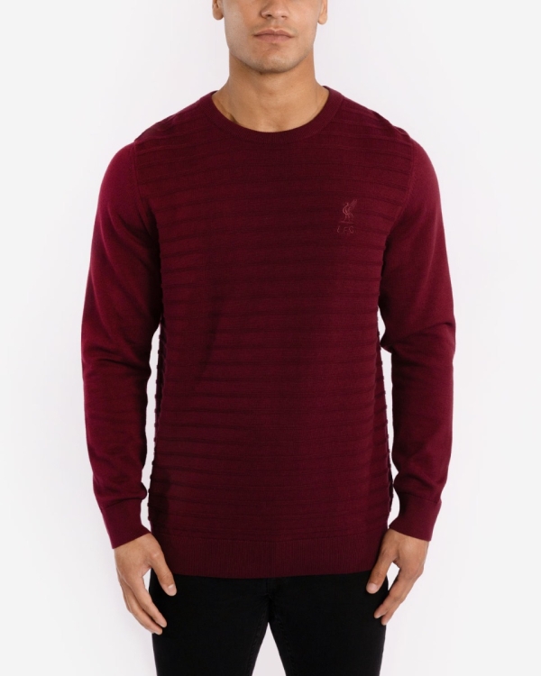 LFC Textured Crew Neck Jumper
