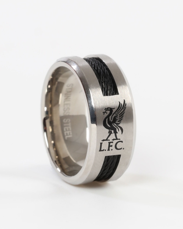 LFC Black Inlay Band Ring