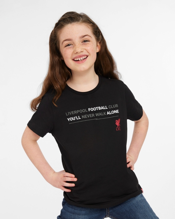 LFC Junior Slogan LFC Tee Black