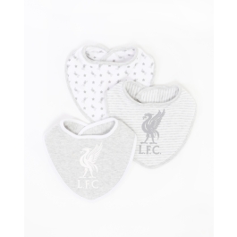 LFC Baby Grey/White 3 Pack Bibs