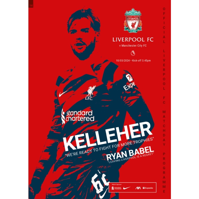 Matchday Programme 23 - LFC Vs Manchester City - 10/03/24