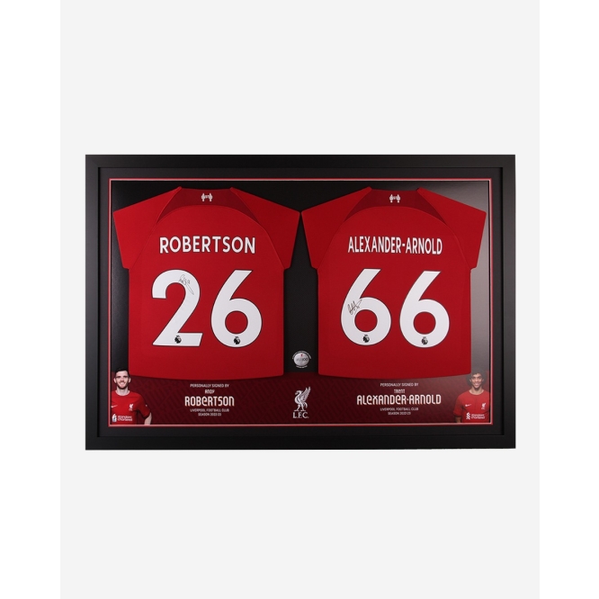 LFC Signed 22-23 Robertson & Trent Dual Framed Shirts