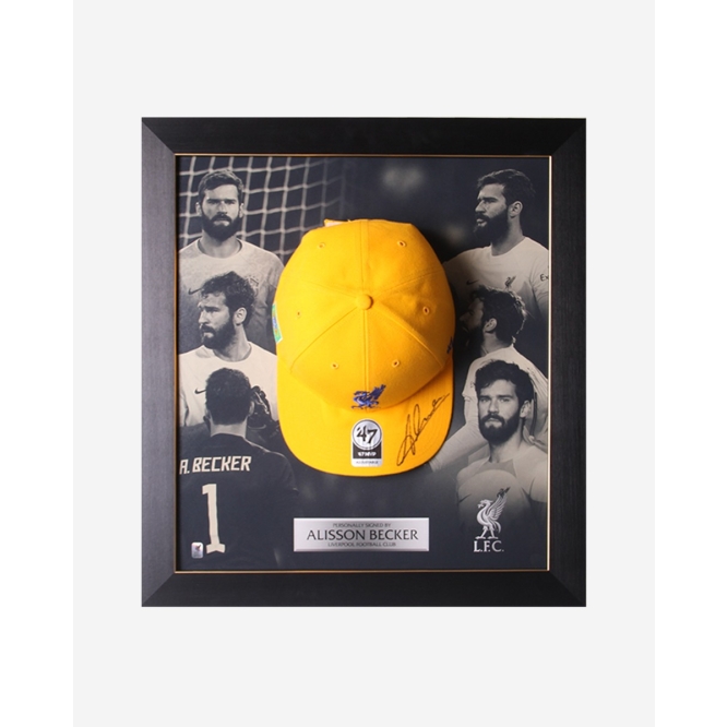 LFC Signed Alisson Cap In Frame