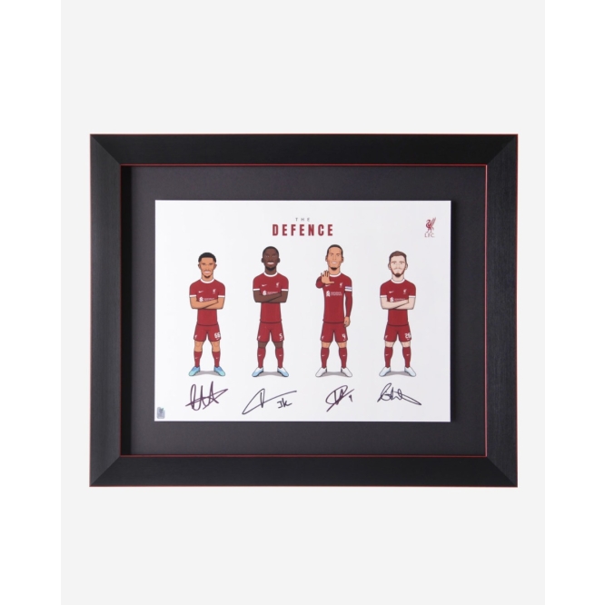 LFC Signed 23/24 Back Four Print