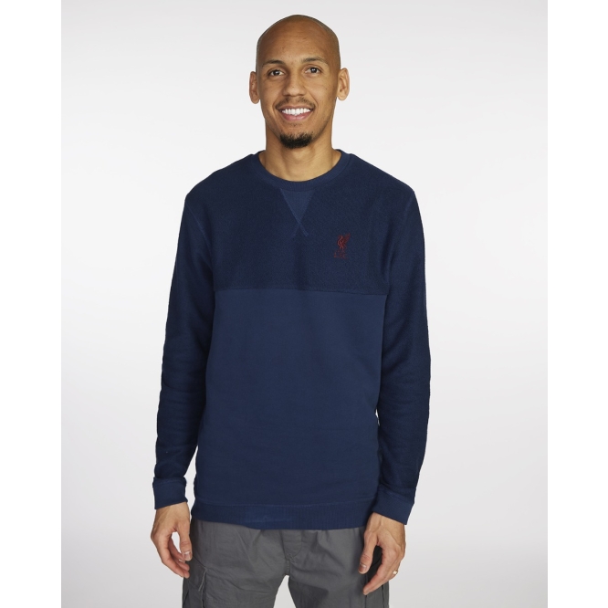 LFC Reverse Crew Neck Sweatshirt Navy