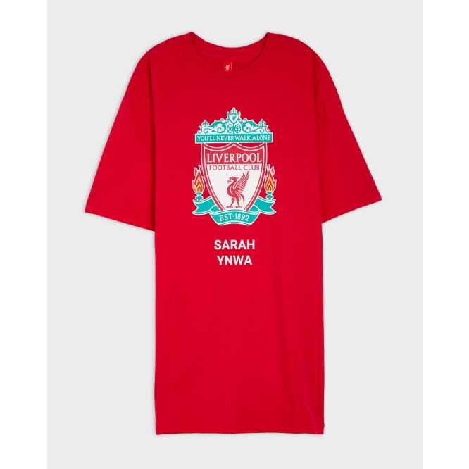 Personalise your LFC Crest Personalised Red Tee at the Official LFC ...