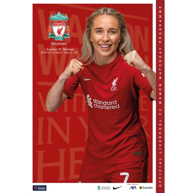 LFCW - Matchday Programme 2 - LFC Women Vs. Everton Women - 25.9.22