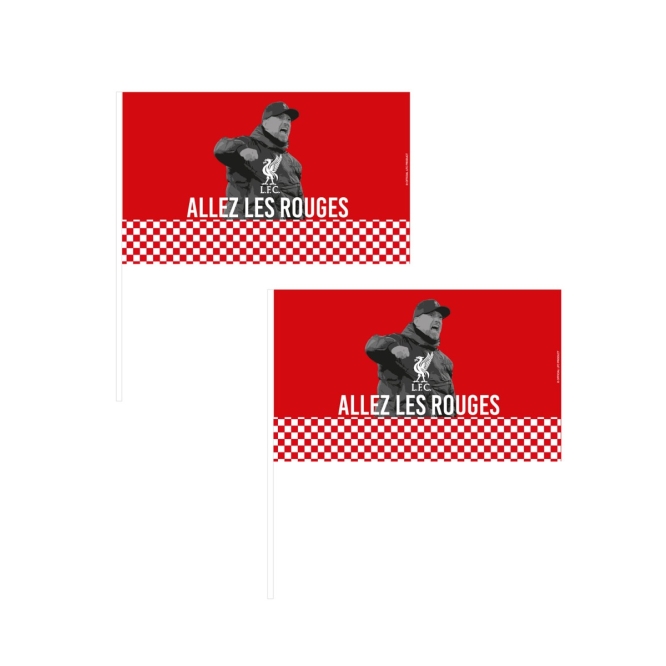 LFC UCL Final Allez Les Rouges bilflagga