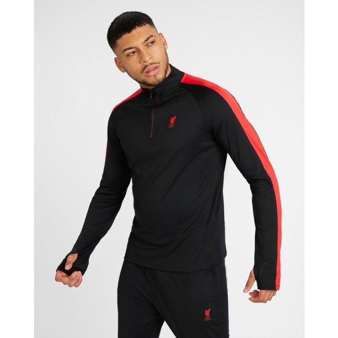 LFC Mens Quarter Zip Top Black