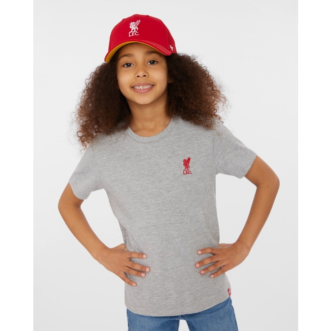 LFC Junior Liverbird Emblem Tee Grey