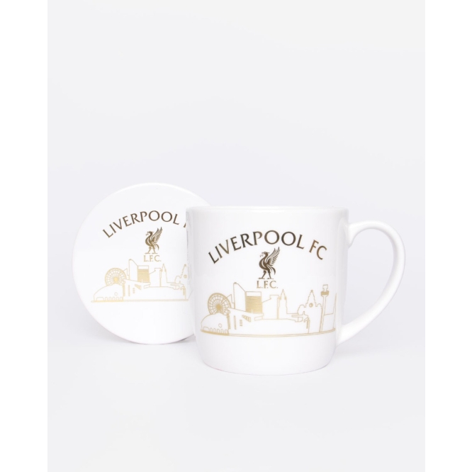 LFC Liverpool Skyline Mug & Coaster Set
