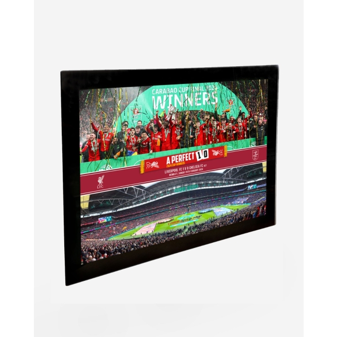 LFC Carabao Cup Winners 8 x 6 Glass Frame
