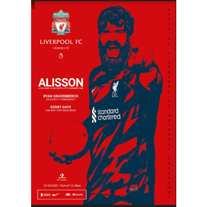 Matchday Programme 7 - LFC vs Everton - 21/10/23